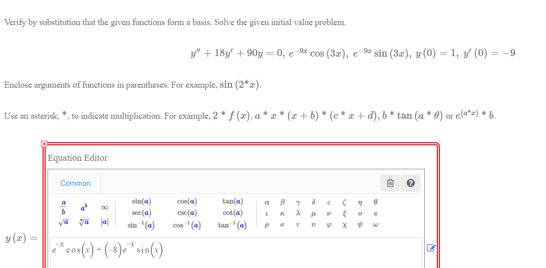Solved No need to confirm whether the given functions form a | Chegg.com