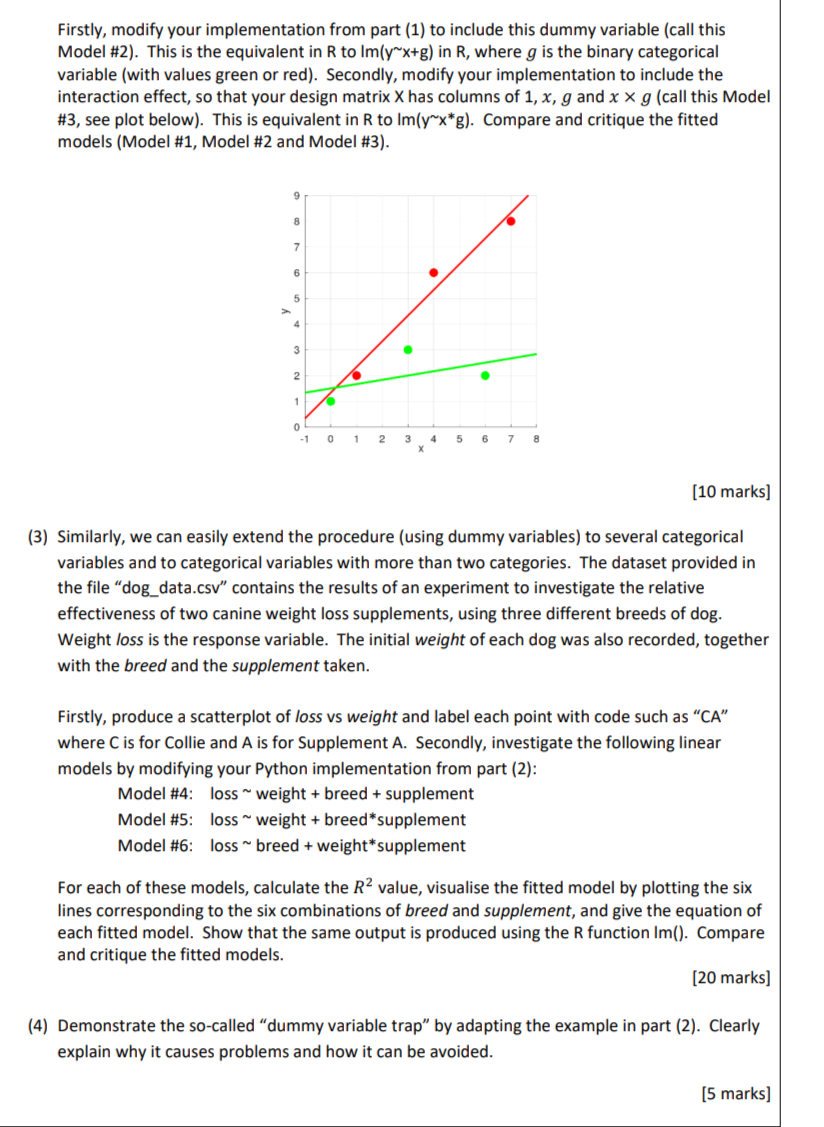 Firstly, modify your implementation from part (1) to | Chegg.com
