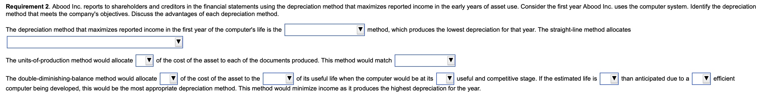 Solved Read the requirements. | Chegg.com