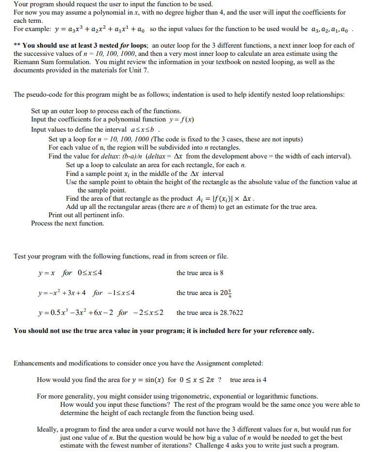 Solved The Objective Of This Program Is To Use For Loops And 2209