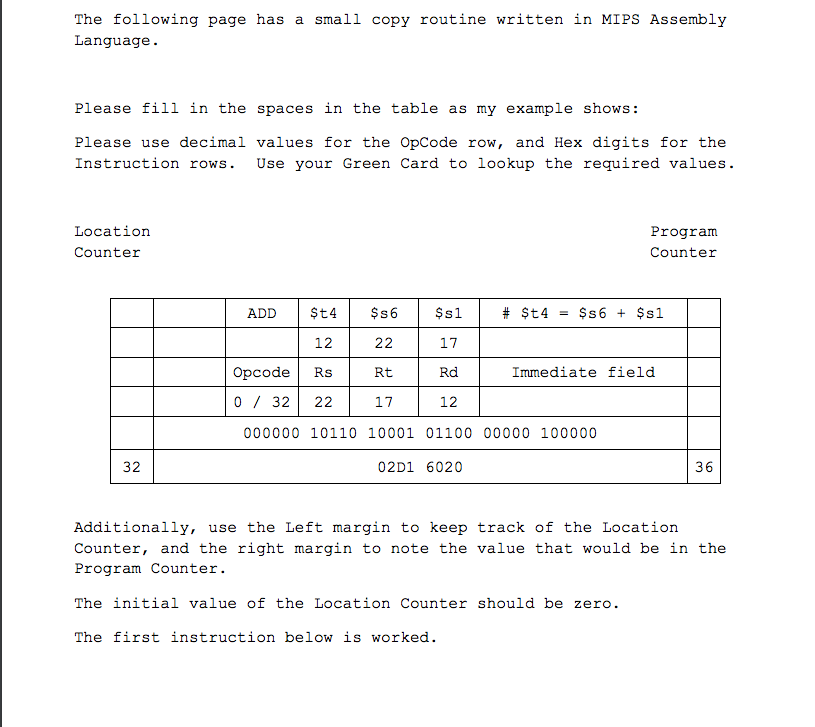 Solved The following page has a small copy routine written | Chegg.com