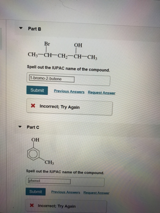 Solved Part B Br ?? CH3 CH CH2 CH CH3 Spell out the IUPAC | Chegg.com