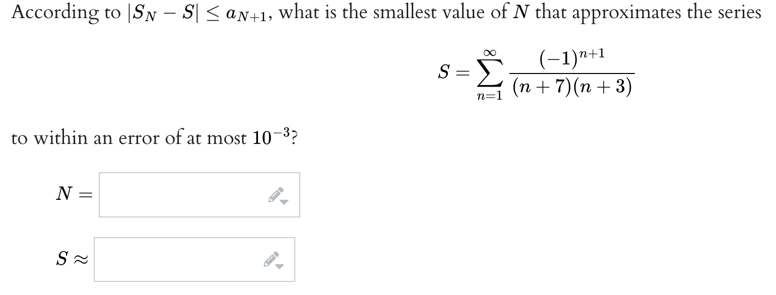 Solved Consider The Convergent Alternating Series