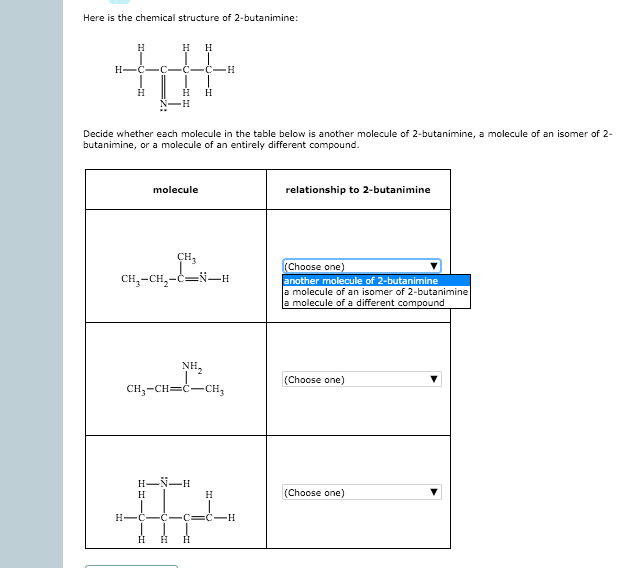 Solved Here is the chemical structure of 2-butanimine: HCC | Chegg.com