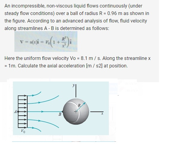 Solved An incompressible, non-viscous liquid flows | Chegg.com