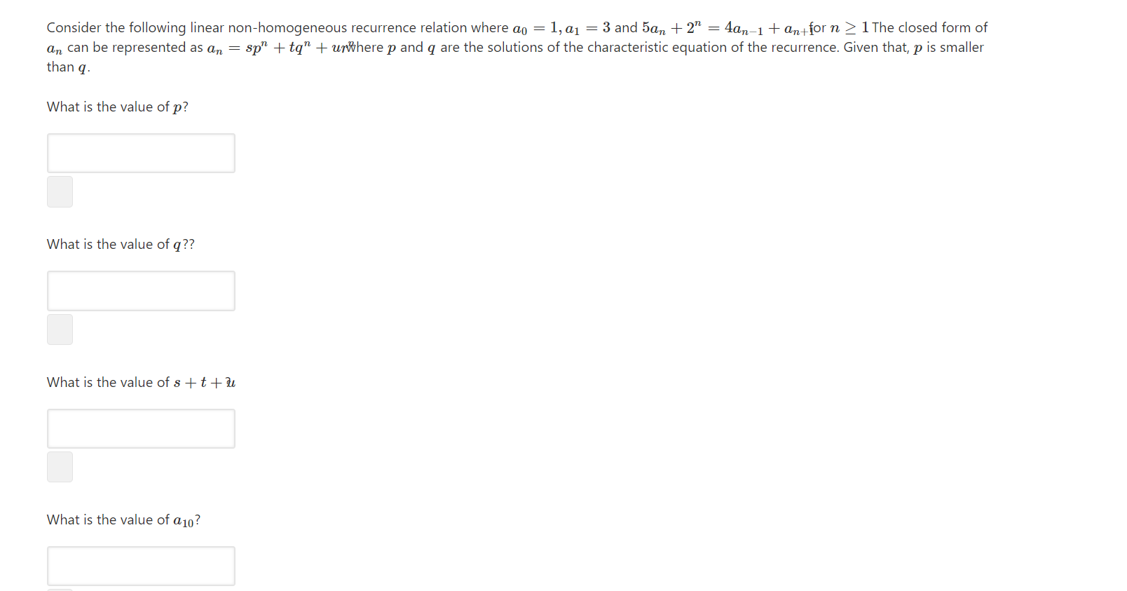 Solved Consider the following linear non-homogeneous | Chegg.com