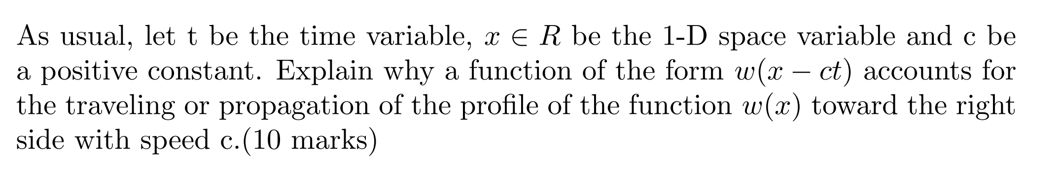 Solved As usual, let t be the time variable, x € R be the | Chegg.com