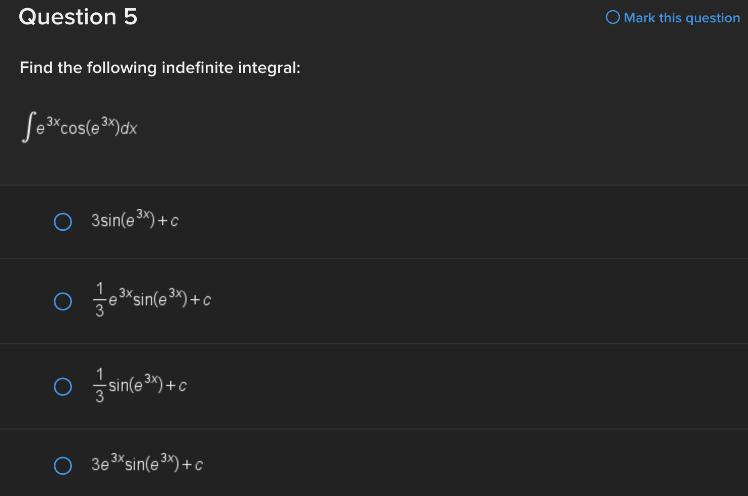 Solved Question 5Mark this questionFind the following | Chegg.com