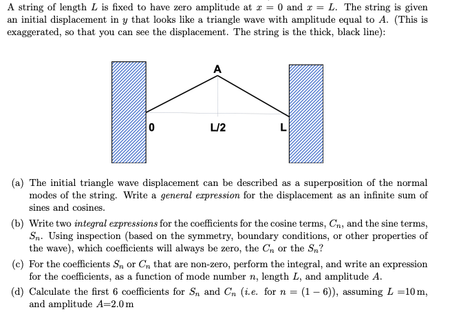Solved L. The string is given A string of length L is fixed | Chegg.com