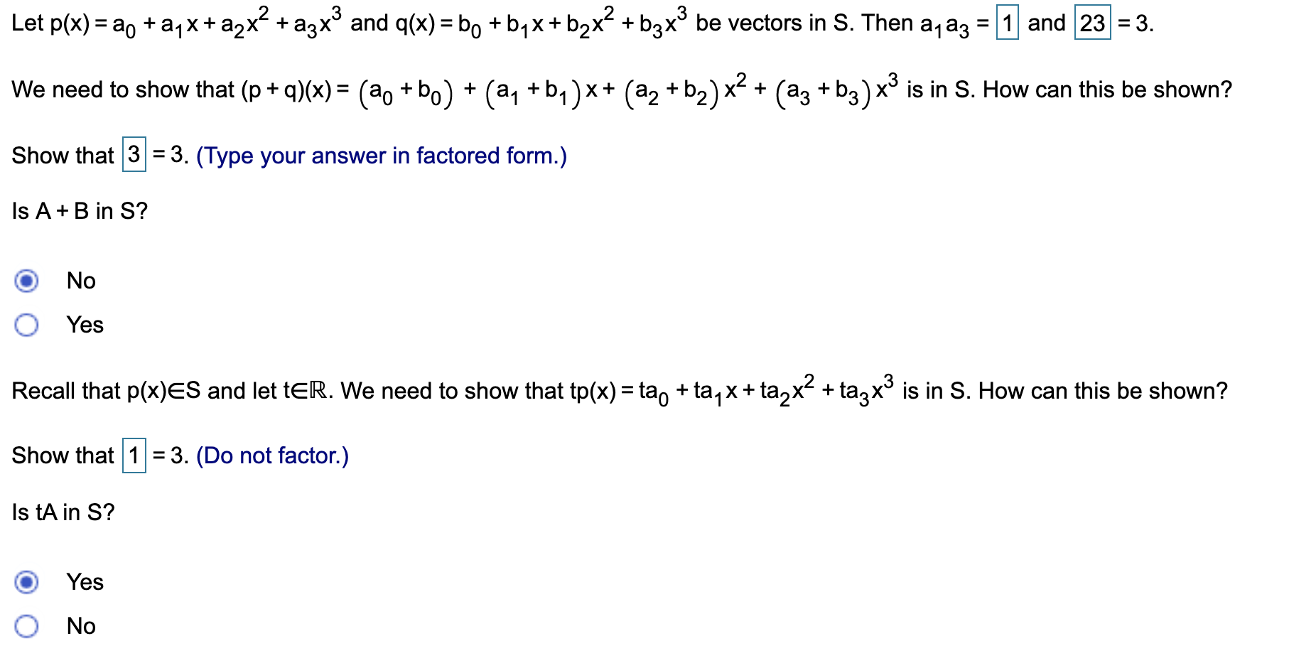 Solved Determine, with proof, whether the following subsets | Chegg.com