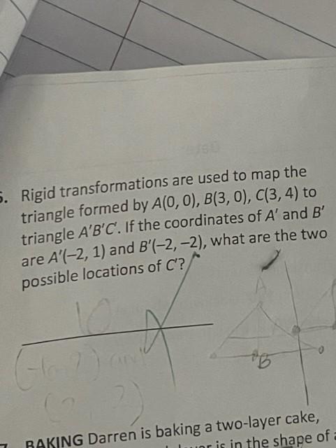 Rigid transformations are used to map the triangle | Chegg.com