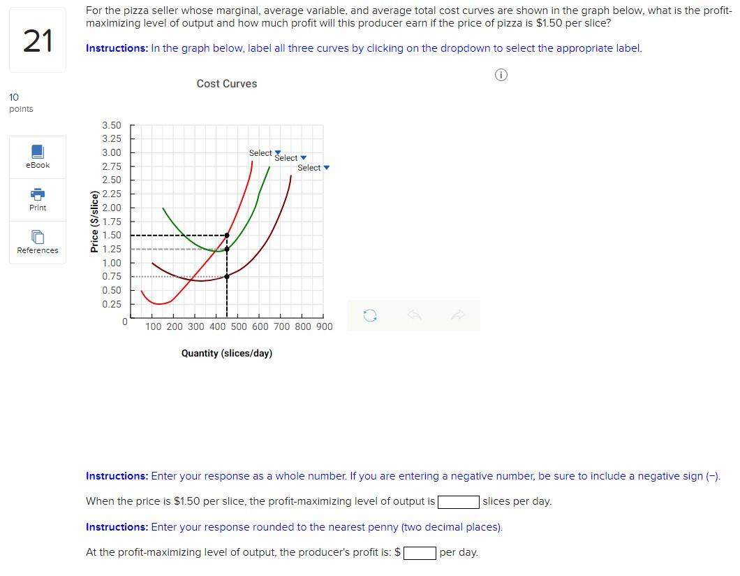 Solved For the pizza seller whose marginal, average | Chegg.com Solved For the pizza seller whose marginal, average | Chegg.com
