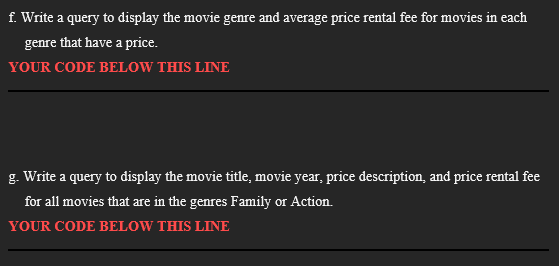 Solved Table 1. Table showing all movies and genre. Table 2. | Chegg.com