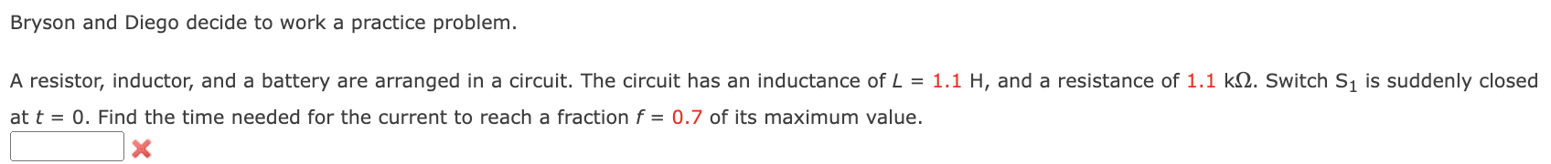 Solved Bryson and Diego decide to work a practice problem. A | Chegg.com