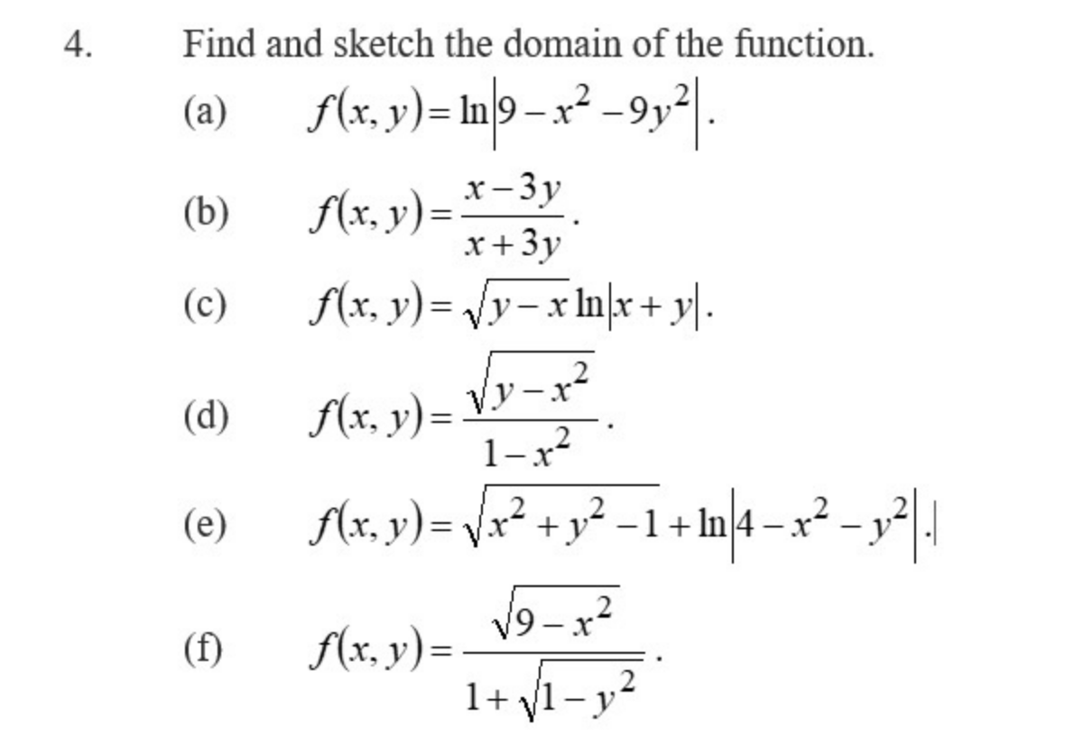 Solved Find and sketch the domain of the | Chegg.com