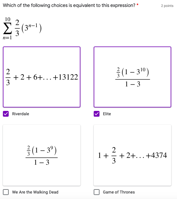 Solved Which of the following choices is equivalent to this | Chegg.com