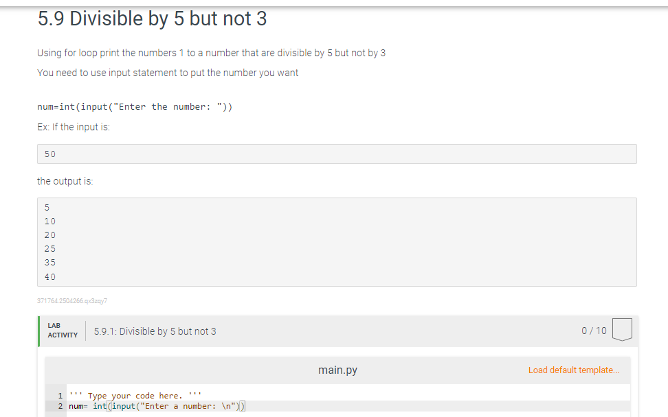 Solved 5.8 Sum of first n numbers Using the while loop find | Chegg.com
