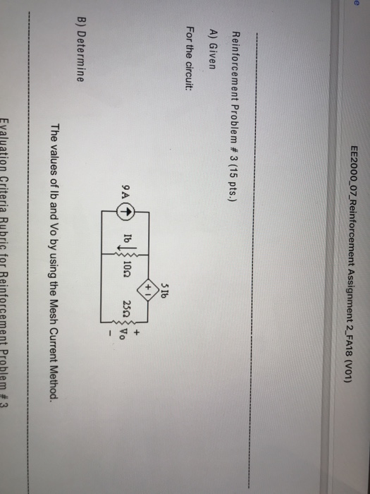 Solved Reinforcement Problem #3 (15pts.) For the | Chegg.com