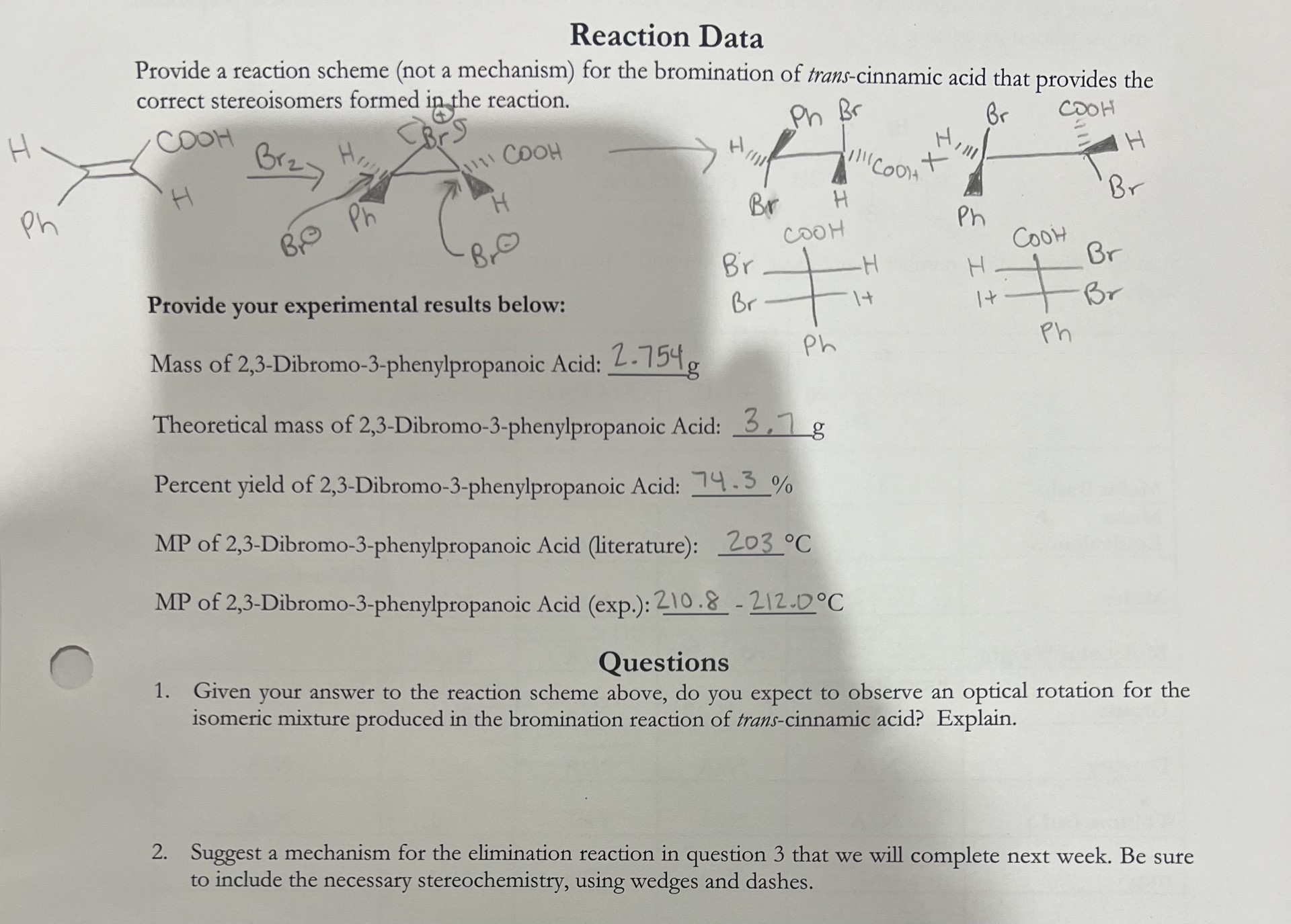 QuestionsGiven your answer to the reaction scheme | Chegg.com