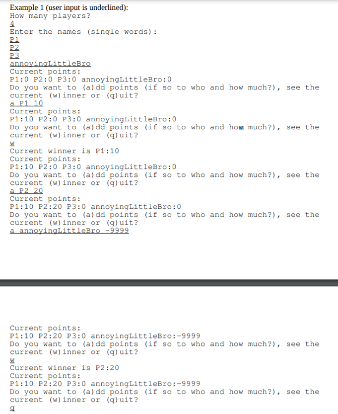 Solved Problem A: Keeping track of points (20 points) | Chegg.com