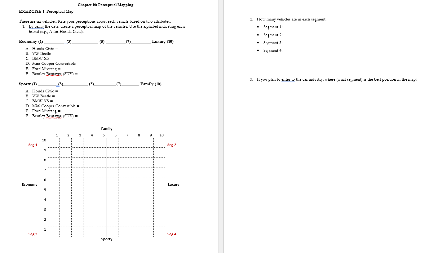 Solved How many vehicles are in each segment?Segment | Chegg.com