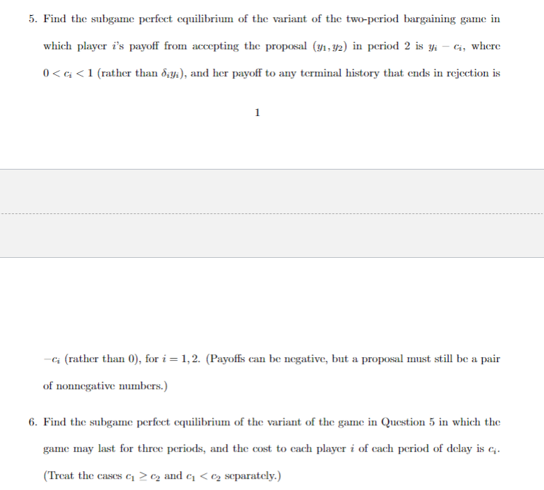 Solved Question from Game theory | Chegg.com