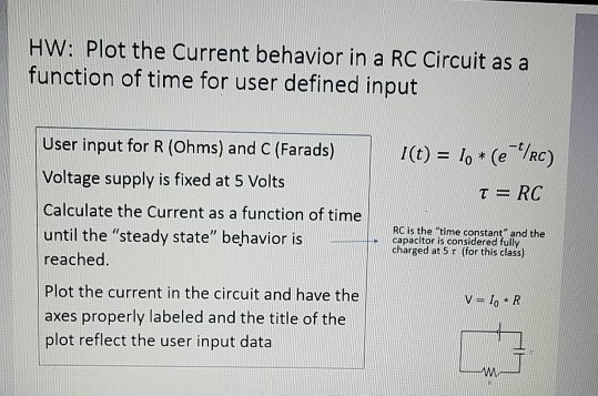 Solved Capacitor Problem sidwer Part 2 Write a Matlab Script | Chegg.com