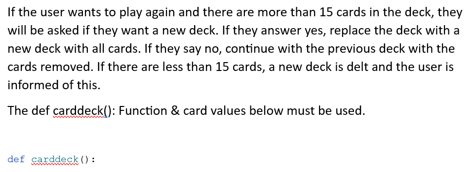 Solved Create a python program that is a variation of | Chegg.com