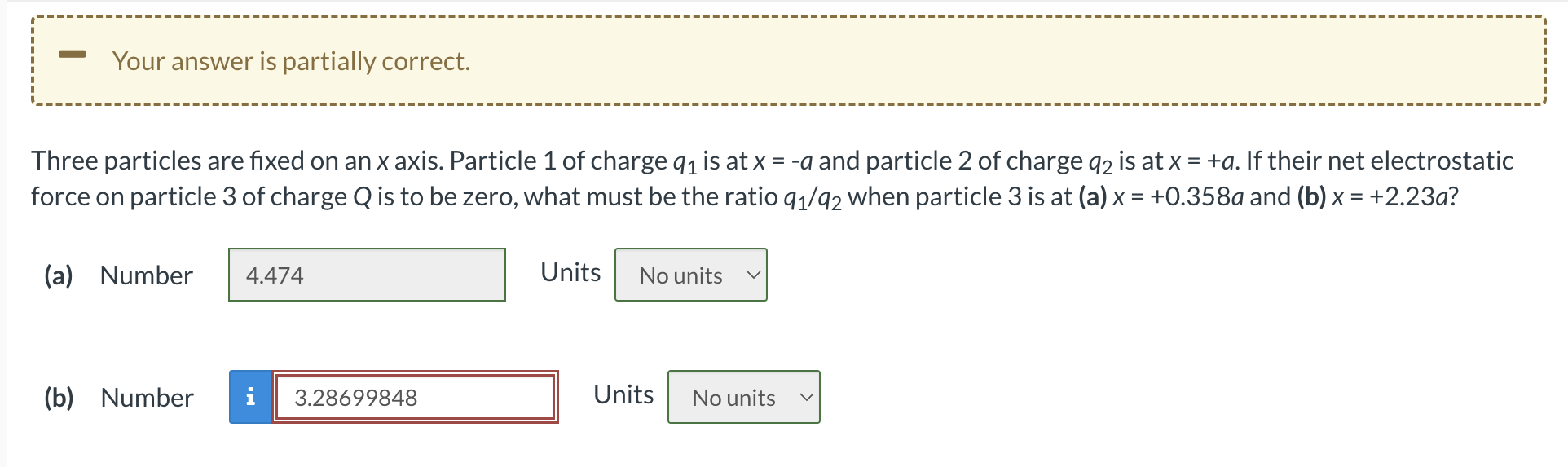 Solved Three particles are fixed on an x ﻿axis. Particle 1 | Chegg.com