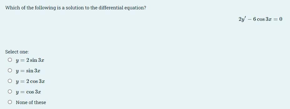 Solved For what value of k the given differential equation | Chegg.com