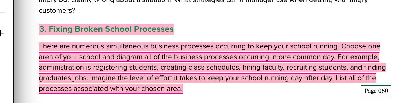 Solved 3. Fixing Broken School Processes There are numerous | Chegg.com