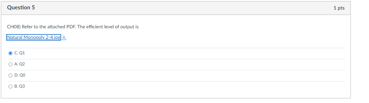 CHO8) Refer to the attached PDF. The efficient level | Chegg.com