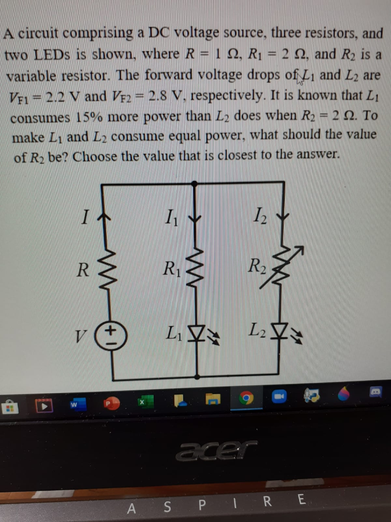 Solved A circuit comprising a DC voltage source, three | Chegg.com