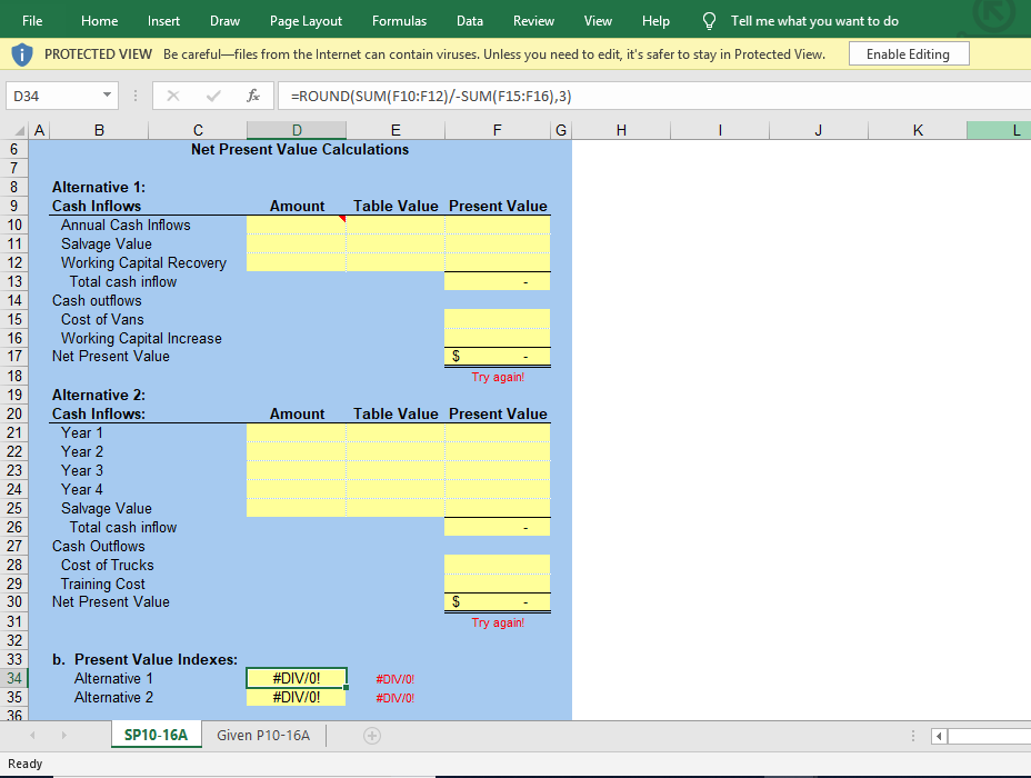 Problem 10-16A Using present value techniques to | Chegg.com
