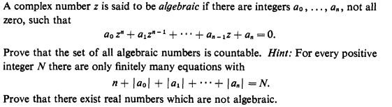 Solved A complex number z is said to be algebraic if there | Chegg.com