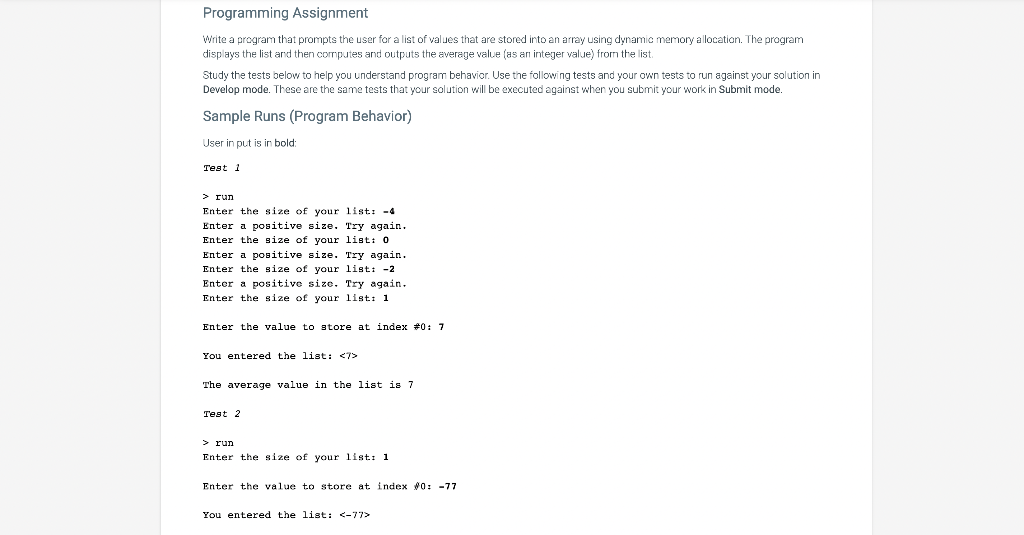 Solved Programming Assignment Write a program that prompts | Chegg.com