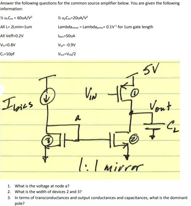Solved For number 1 Va should equal 1V. Need help figuring | Chegg.com