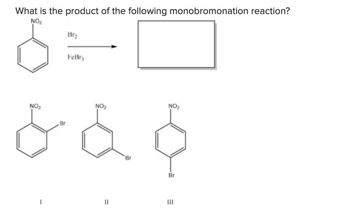 Solved What is the product of the following monobromonation | Chegg.com