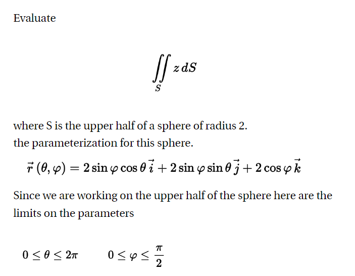 Solved Evaluate∬SzdSwhere S ﻿is the upper half of a sphere | Chegg.com