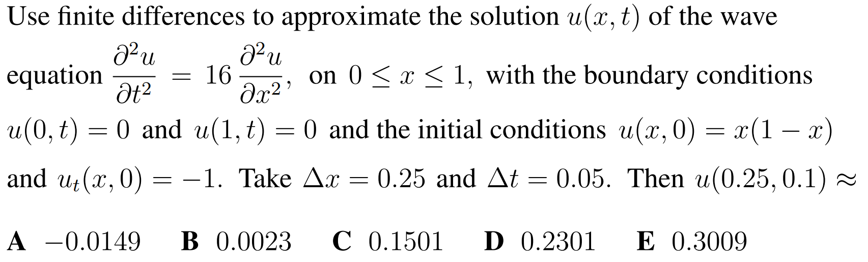 Solved - Use finite differences to approximate the solution | Chegg.com