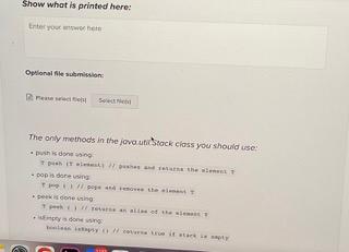 Solved Behavior of Stacks and Queues Show the lines printed | Chegg.com
