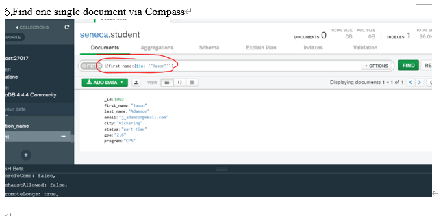 Solved Please use mongo db to answer the following question | Chegg.com