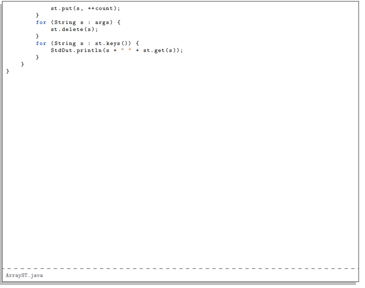 Exercise 1. (Array-based Symbol Table) Develop a | Chegg.com