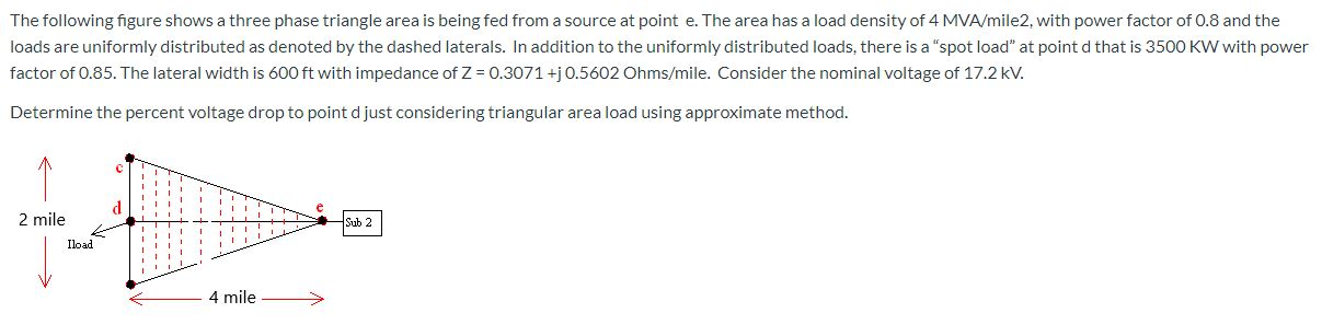 The following figure shows a three phase triangle | Chegg.com