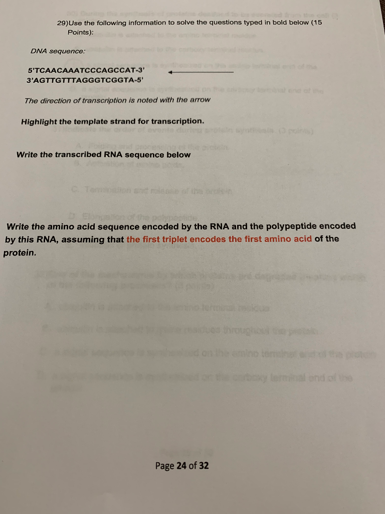 Solved 29) Use the following information to solve the | Chegg.com