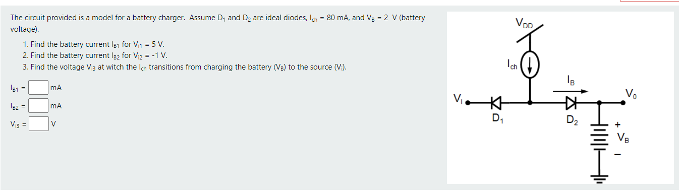Solved The circuit provided is a model for a battery | Chegg.com