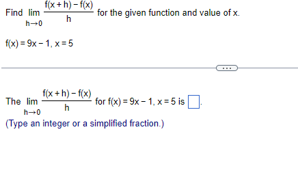Solved Limits of the form limh→0hf(x+h)−f(x) occur | Chegg.com