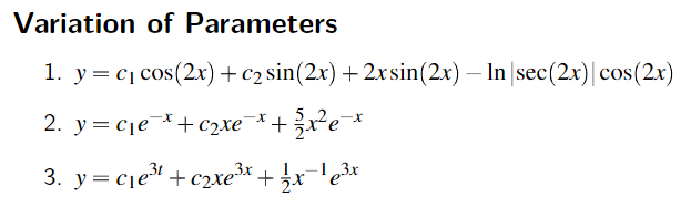 Solved 6 Variation of Parameters Solve the equation or IVP. | Chegg.com