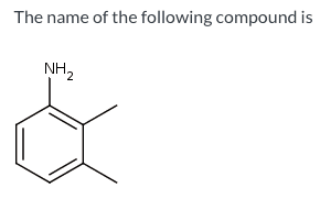 Solved The name of the following compound is NH2 | Chegg.com