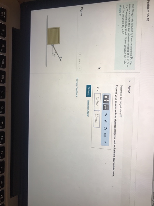Solved The 50-kg crate is pulled by the constant force P. | Chegg.com